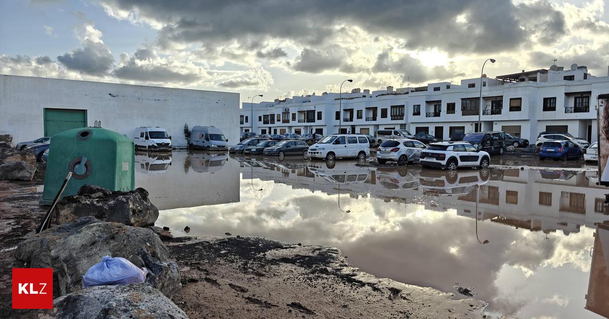 Lanzarote: Notstand nach sintflutartigen Regenfällen